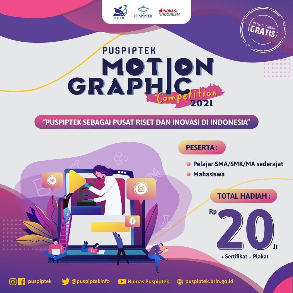 PUSPIPTEK Motion Graphic Competition 2021 – LLDIKTI Wilayah 4