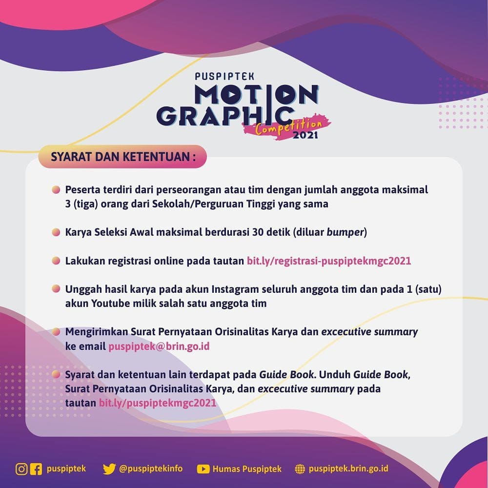 PUSPIPTEK Motion Graphic Competition 2021 – LLDIKTI Wilayah 4