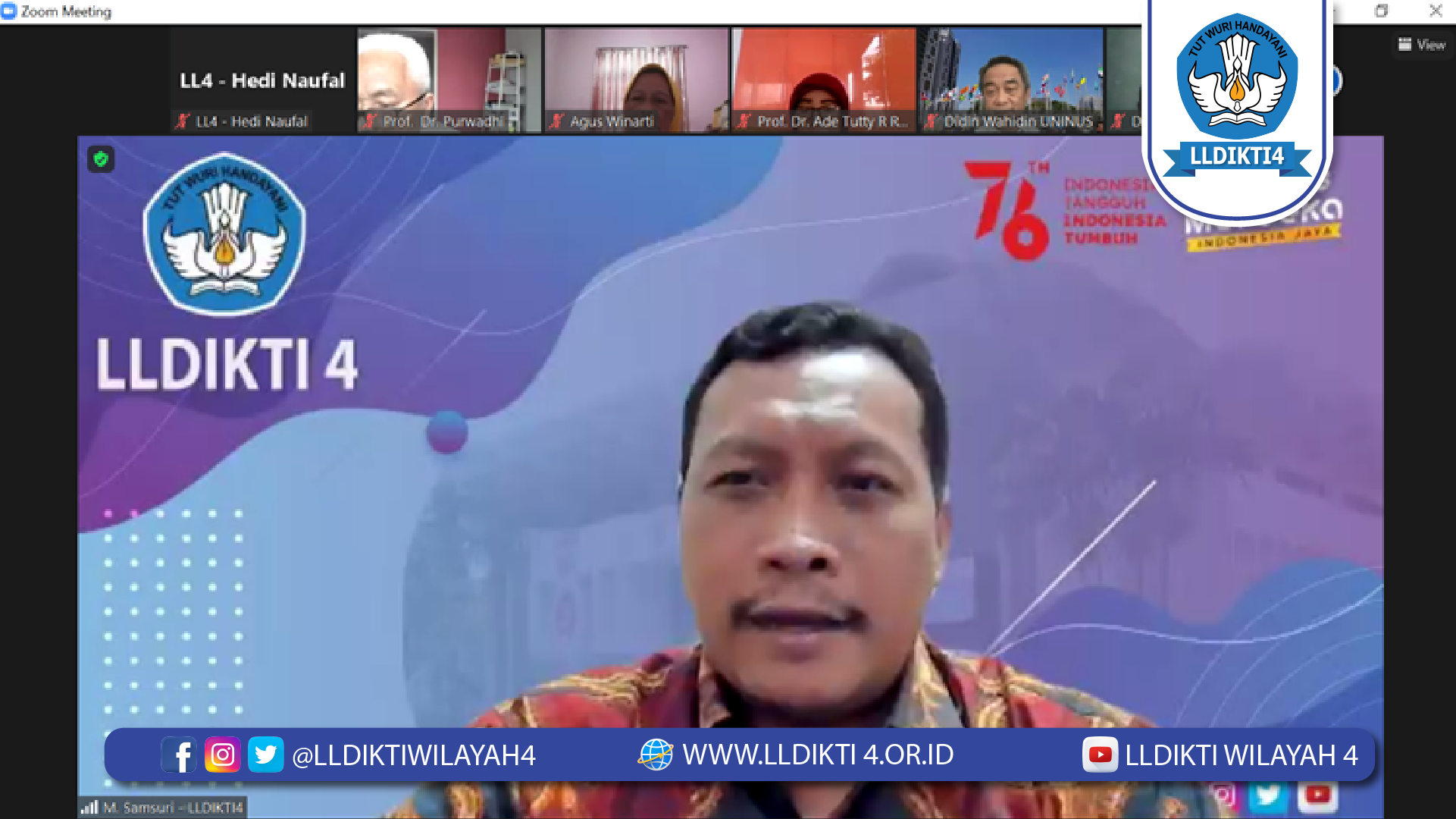 Tekankan Pentingnya Pelayanan Kepegawaian Bagi PNS, LLDIKTI IV Menyelenggarakan Kegiatan ...